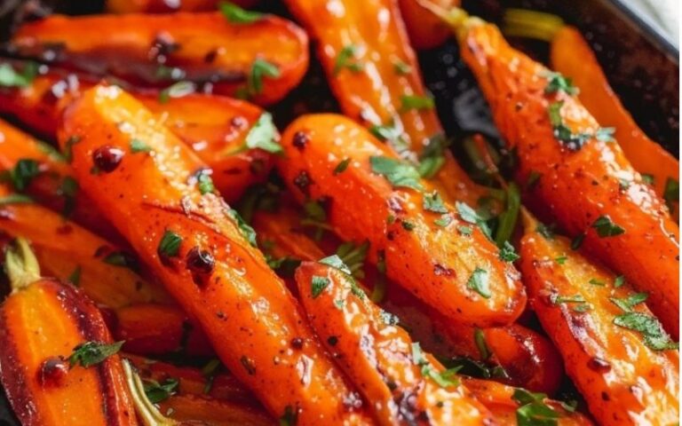 Como hacer Zanahorias Asadas con Manteca, Ajo y Miel ¡Super sabrosa!
