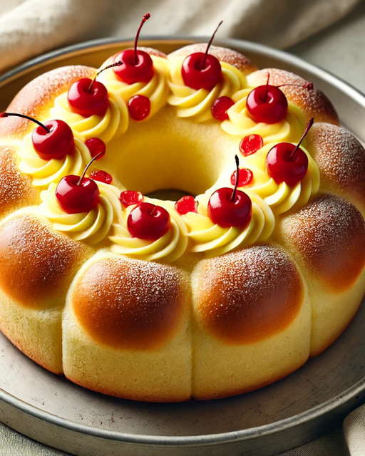 Rosca de Pascua con Crema Pastelera (Receta para 4 unidades) Raza ...